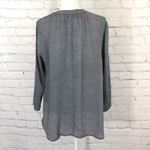 Fred David | Tops | Fred David Polka Dot Blouse Tunic Top Sz L 239t ...